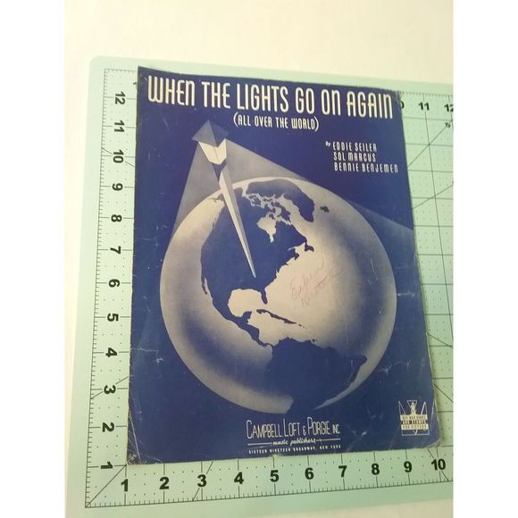 Vintage | Other | Vintage 942when The Lights Go On Again Wwii Piano ...